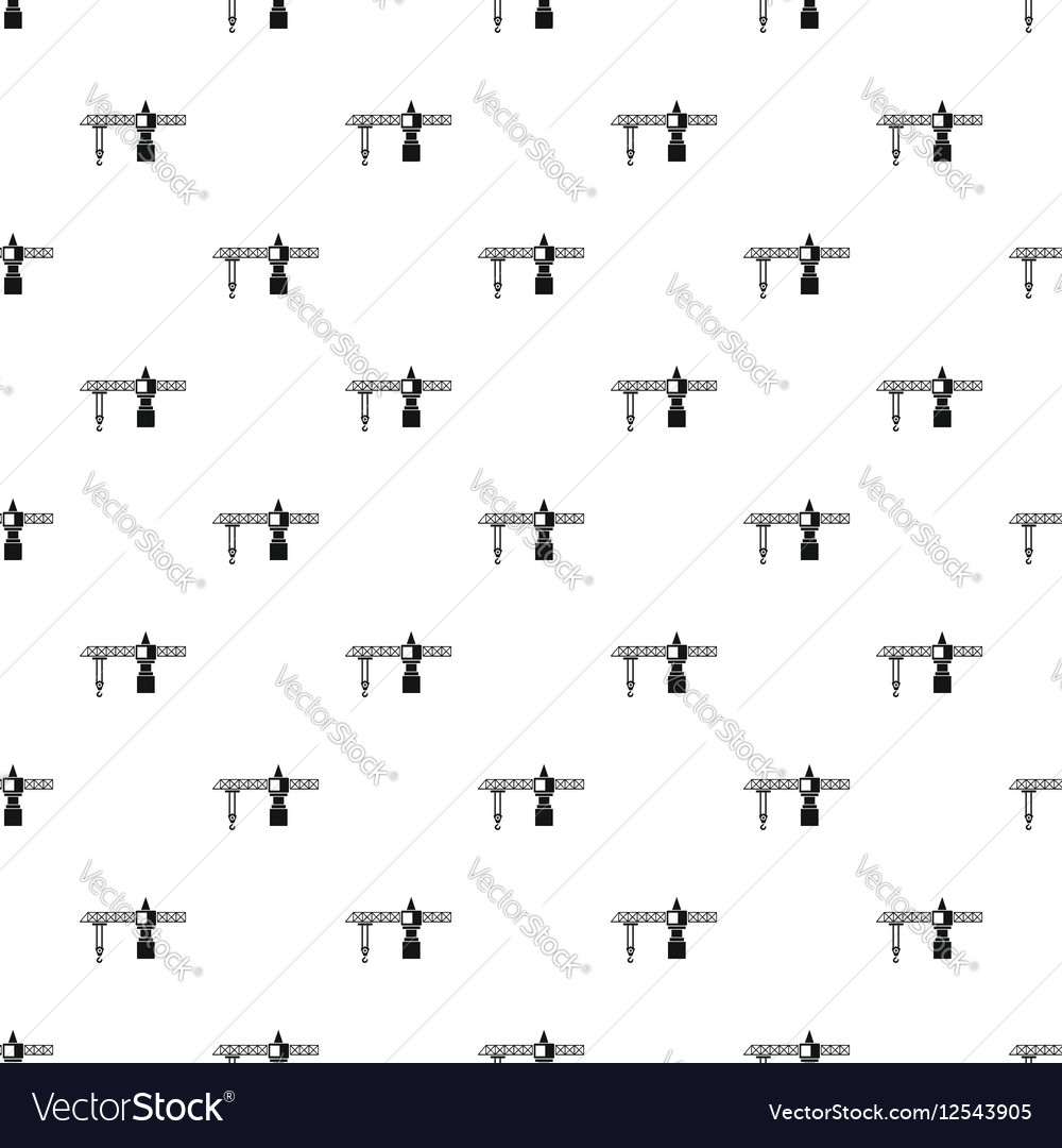Crane pattern simple style Royalty Free Vector Image