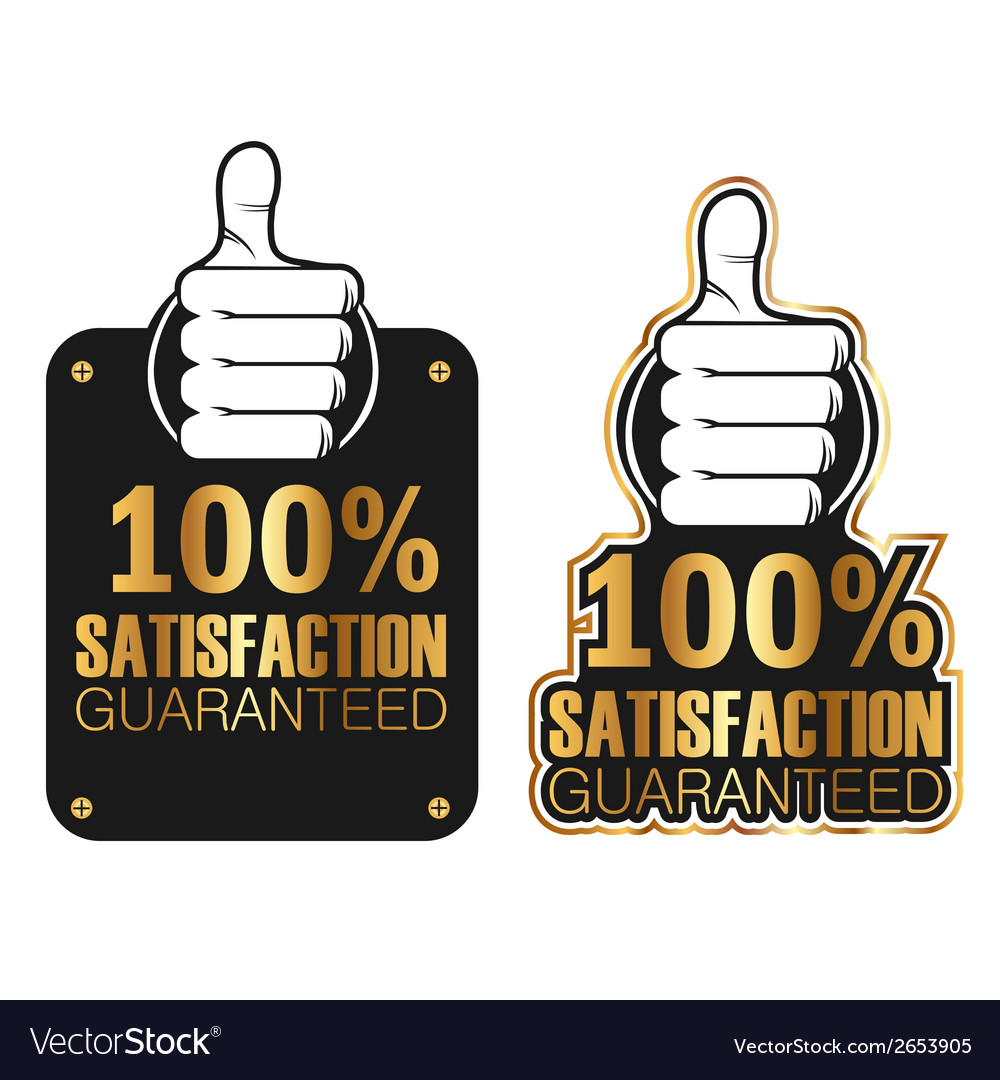 Satisfaction guaranteed Royalty Free Vector Image
