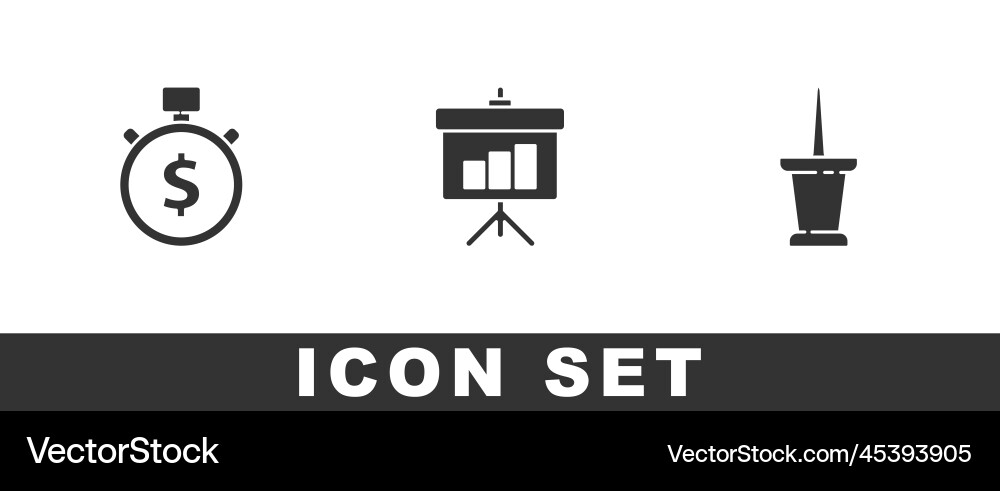 Set time is money chalkboard with diagram Vector Image