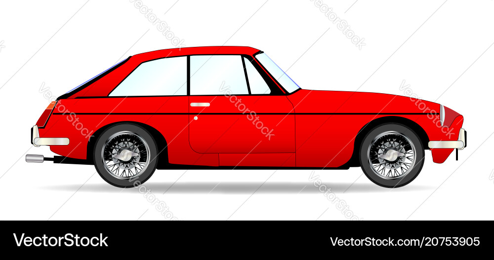 Sports car coupe Royalty Free Vector Image - VectorStock
