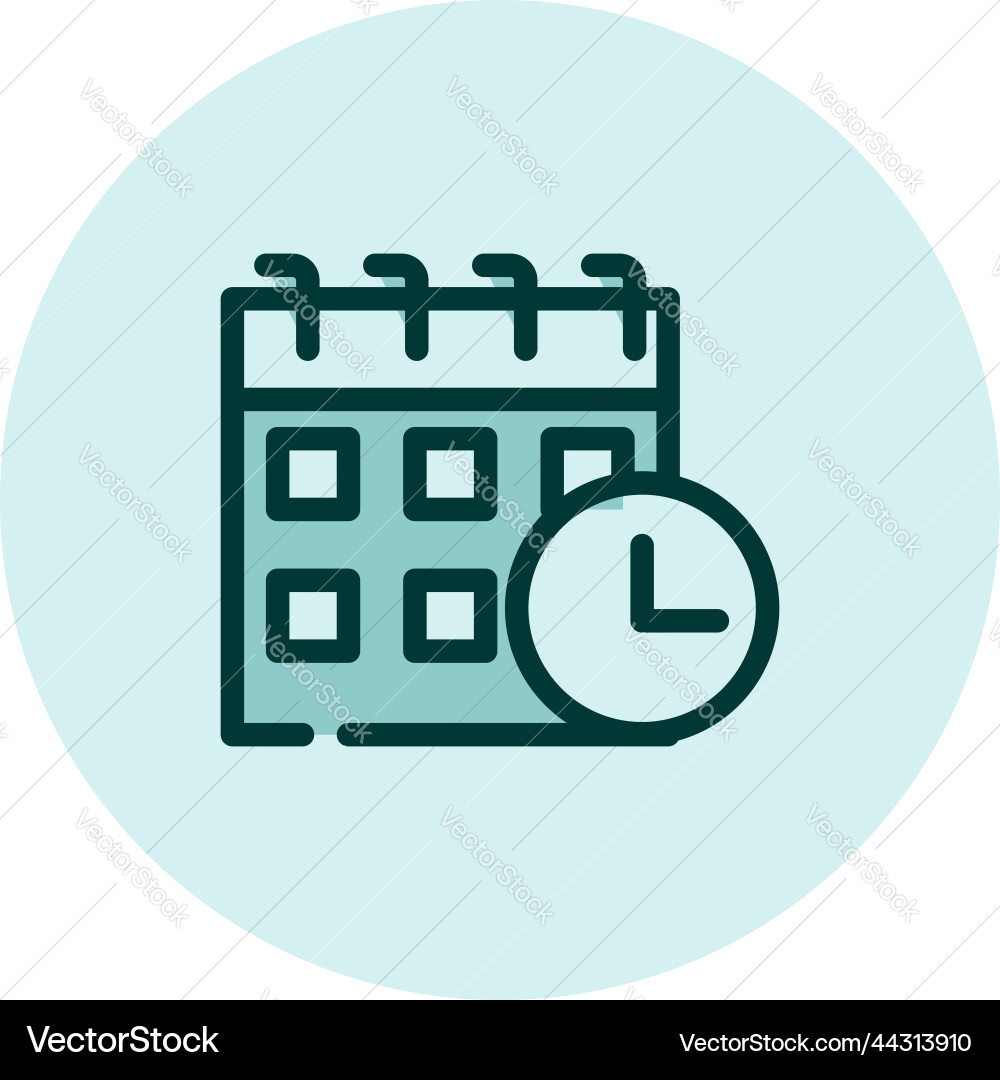 Business deadline on a white background Royalty Free Vector