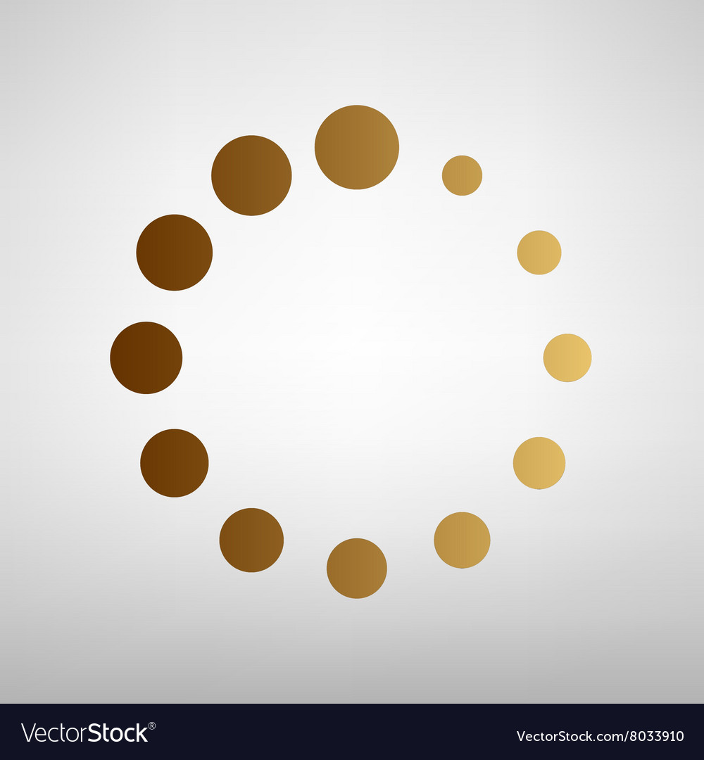 Circular loading sign Royalty Free Vector Image