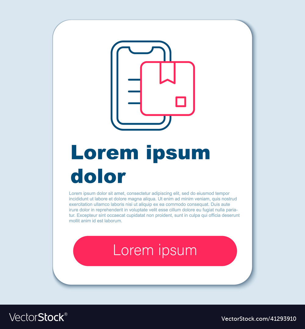 Line document tracking marker system icon isolated