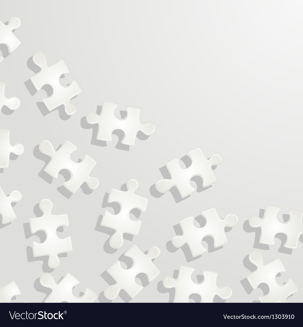Puzzle pattern background Royalty Free Vector Image