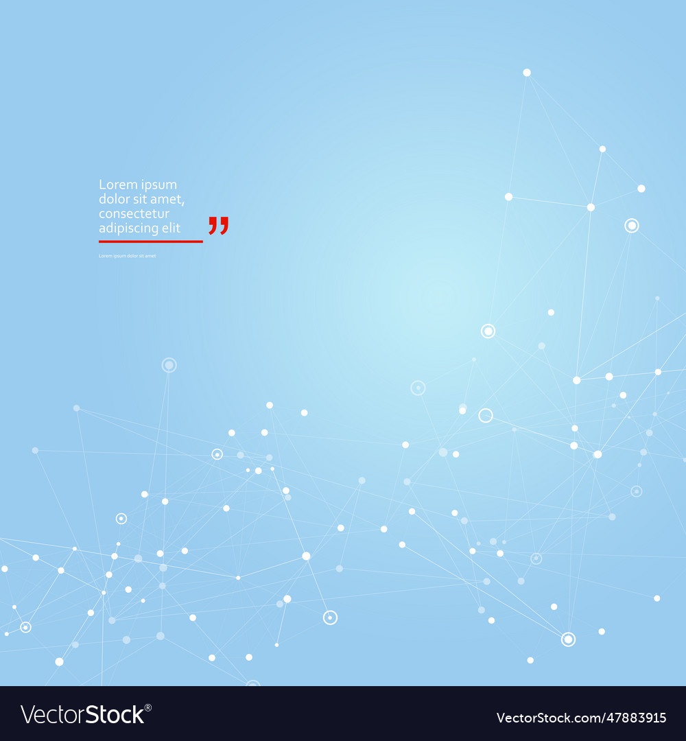 Abstract plexus technology design background Vector Image