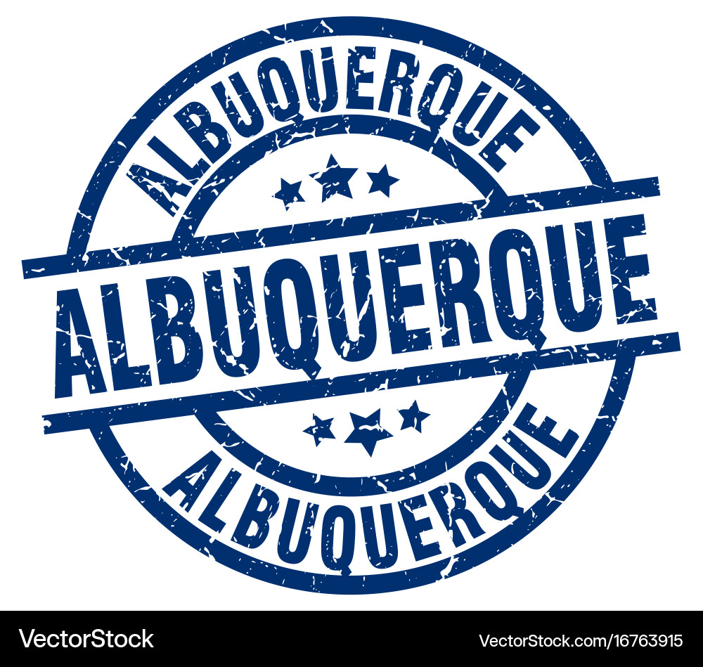Albuquerque blue round grunge stamp Royalty Free Vector