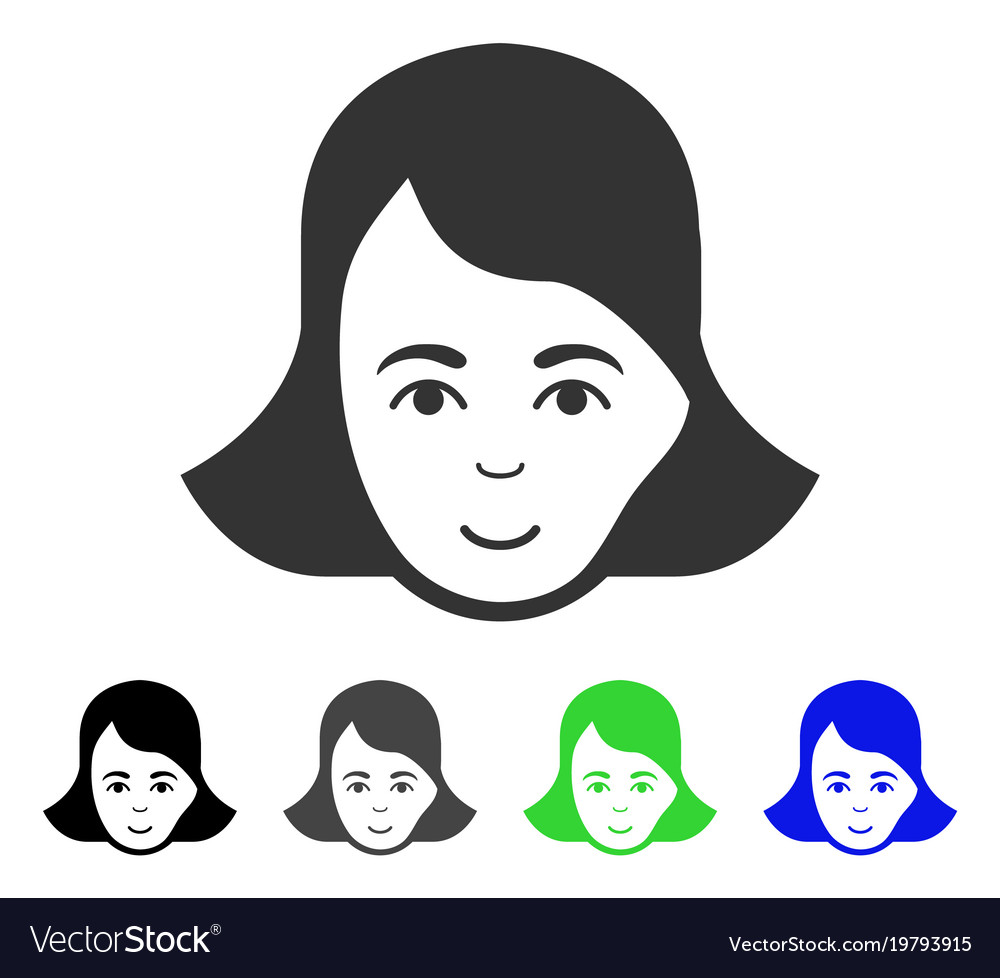 Enjoy lady face icon Royalty Free Vector Image Enjoy lady face icon Royalty Free Vector Image