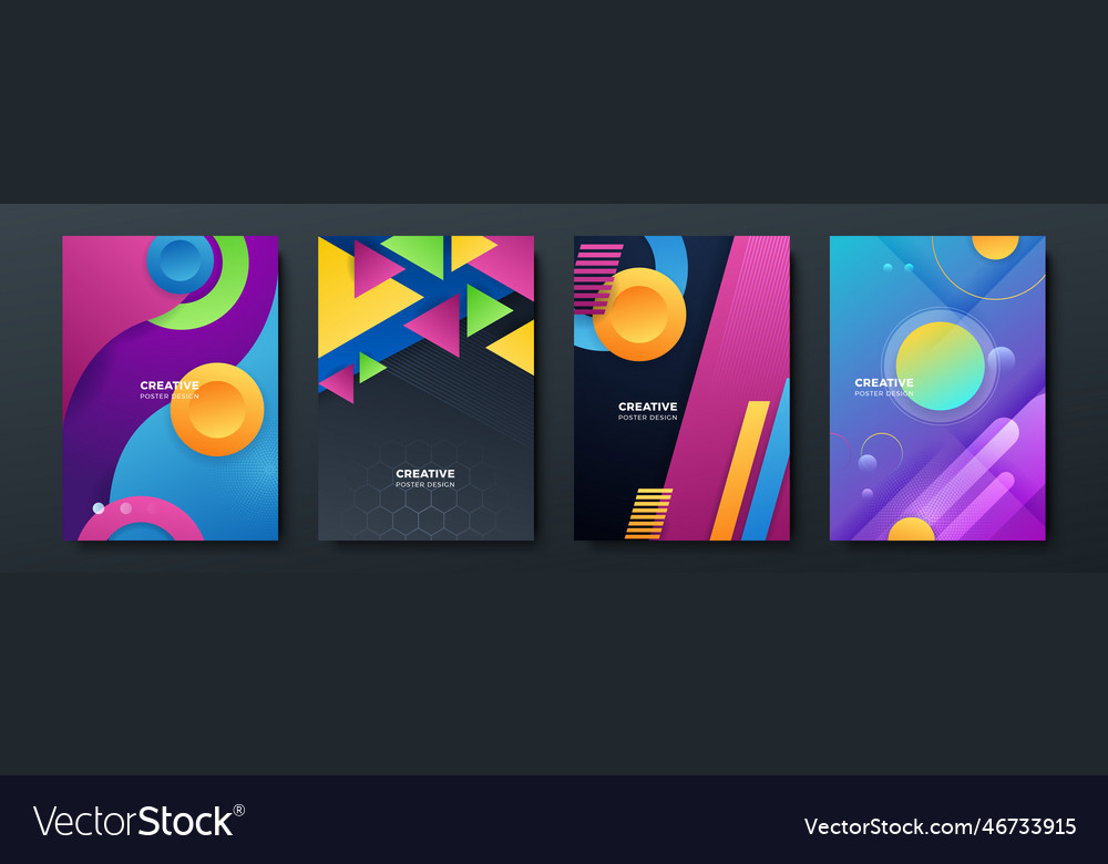 Gradient flowing geometric pattern background Vector Image Gradient flowing geometric pattern background Vector Image
