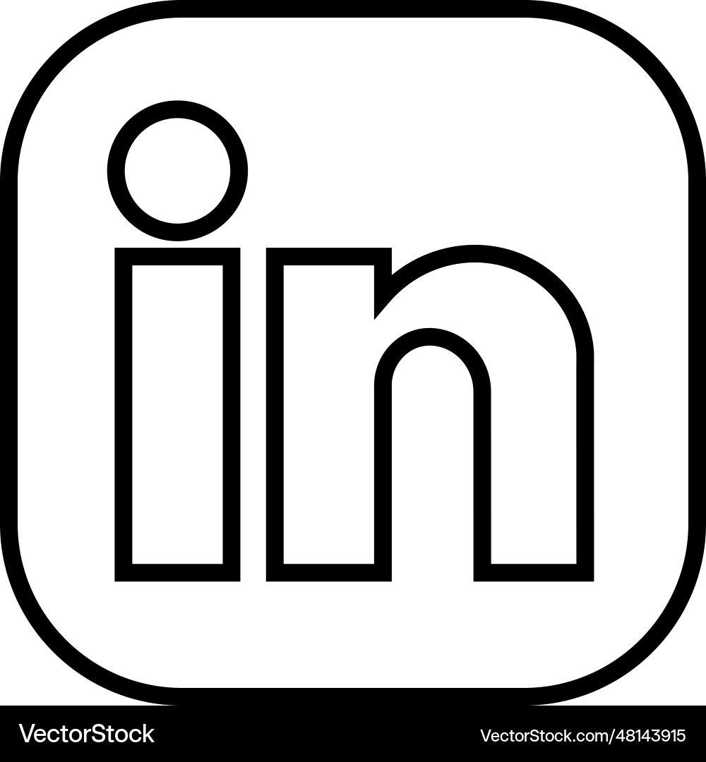 Linkedin White Icon