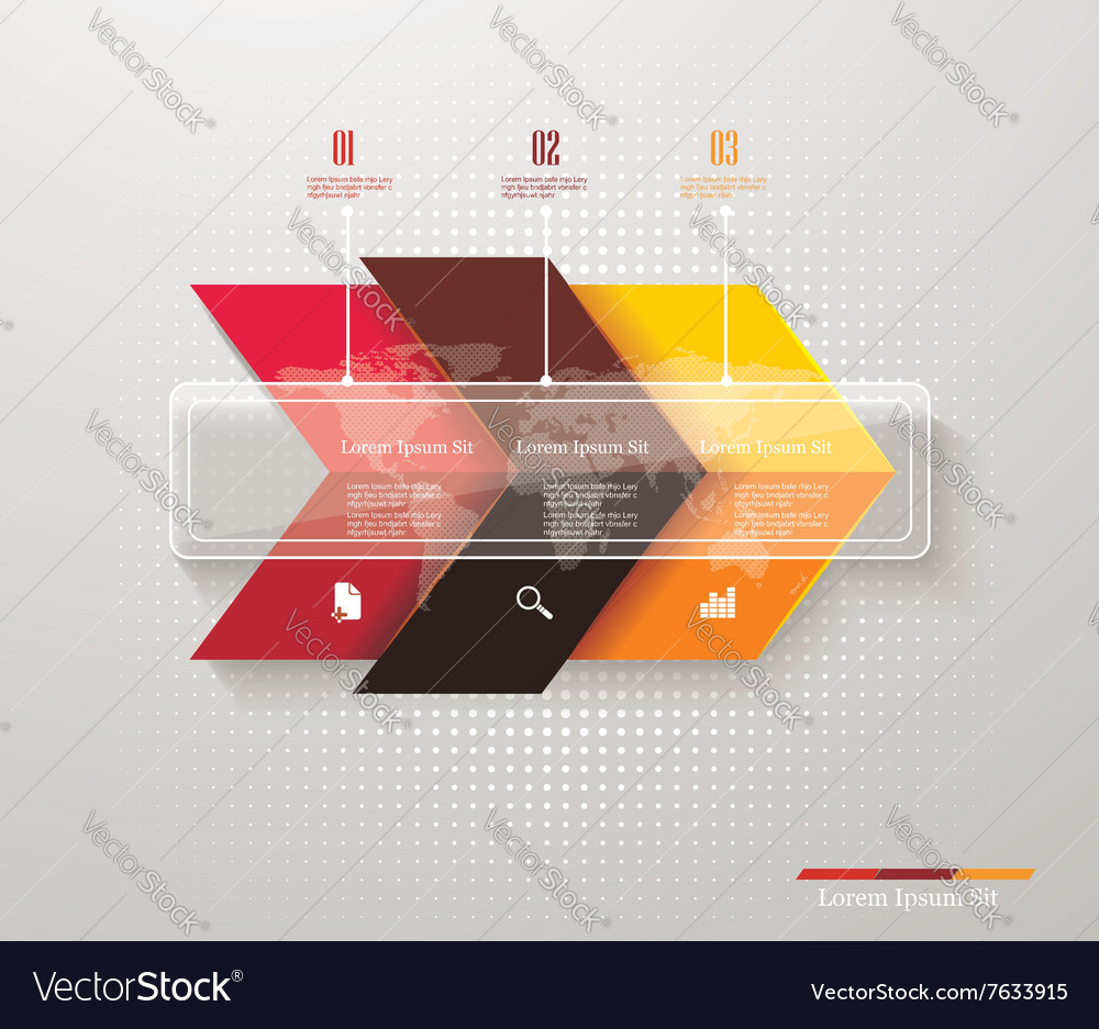 Pointer arrows graphic or website layout Vector Image