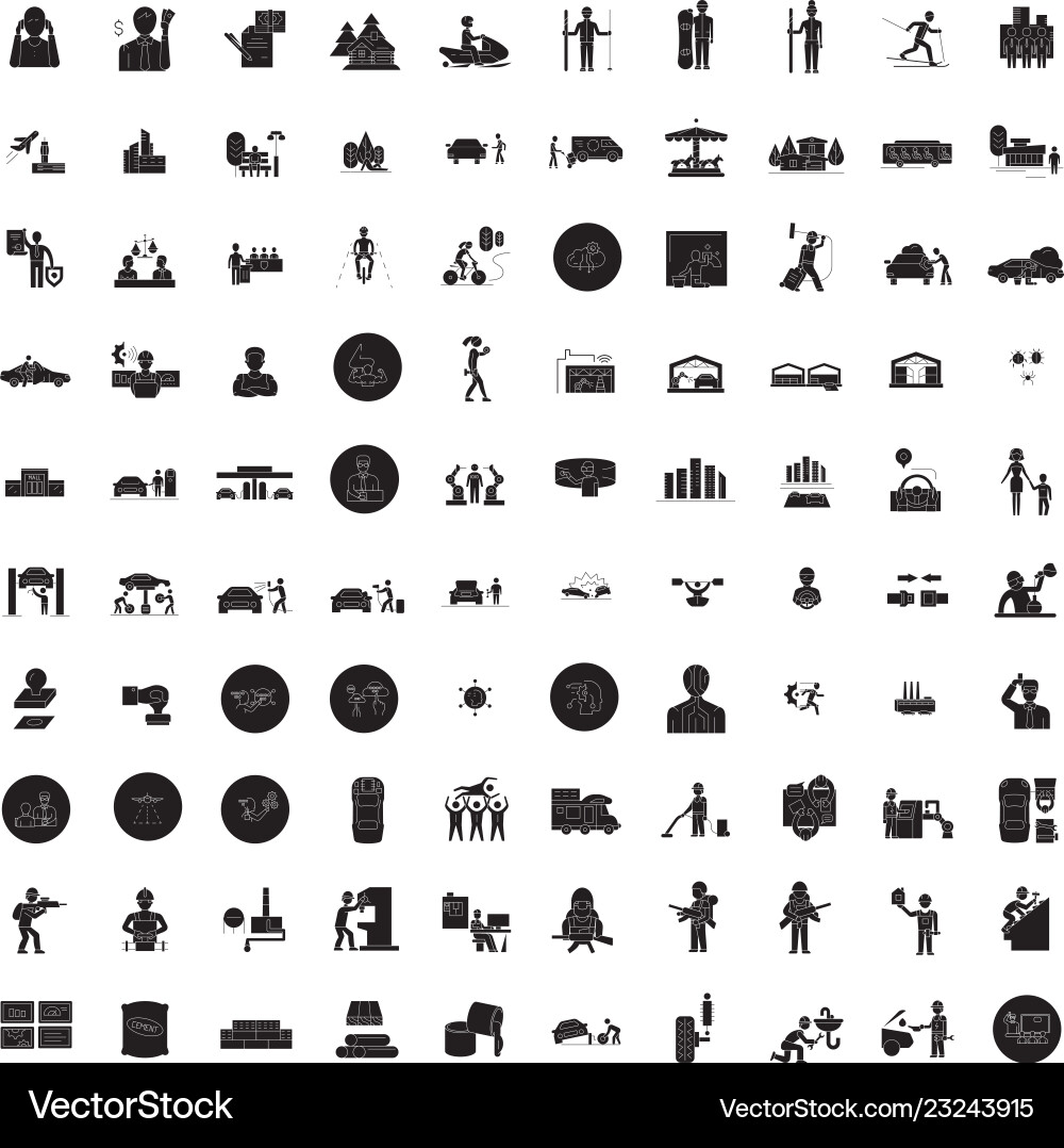 Soldier equipment black concept icon Royalty Free Vector