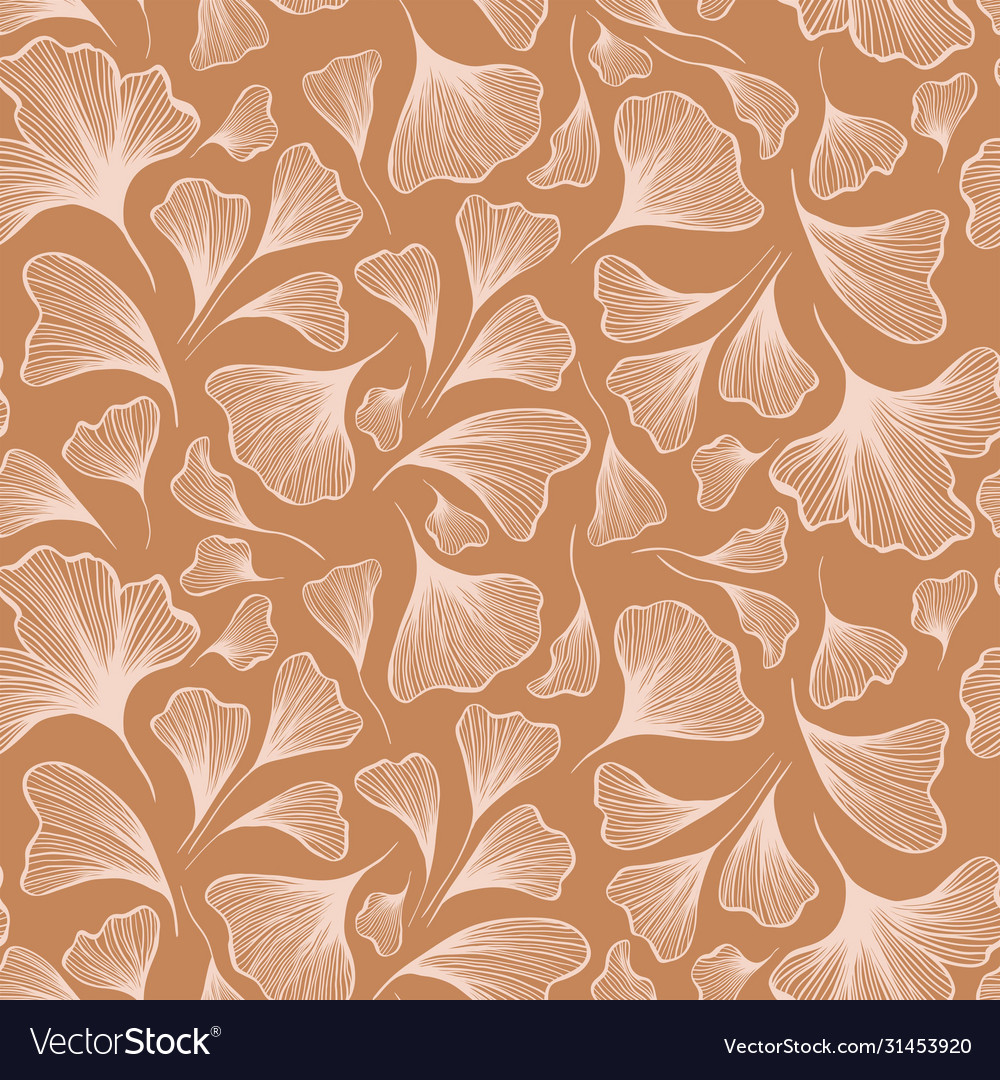 Abstract botanical seamless pattern in light Vector Image