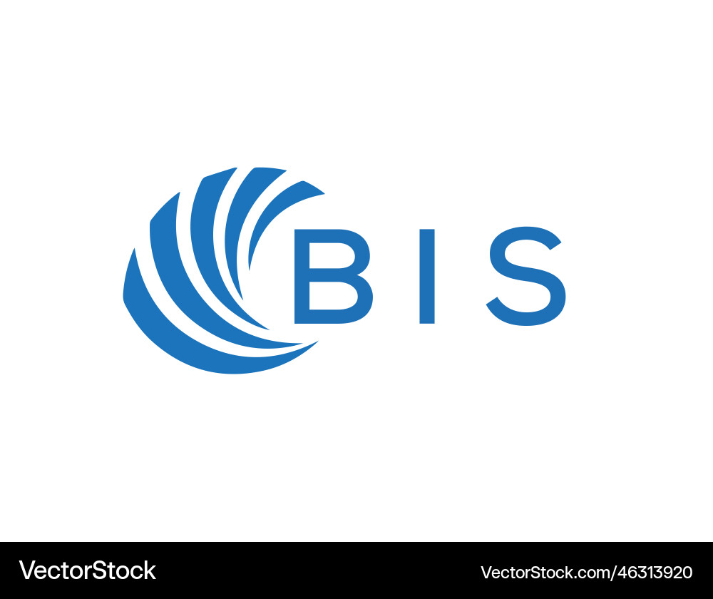 Bis abstract business growth logo design on white Vector Image