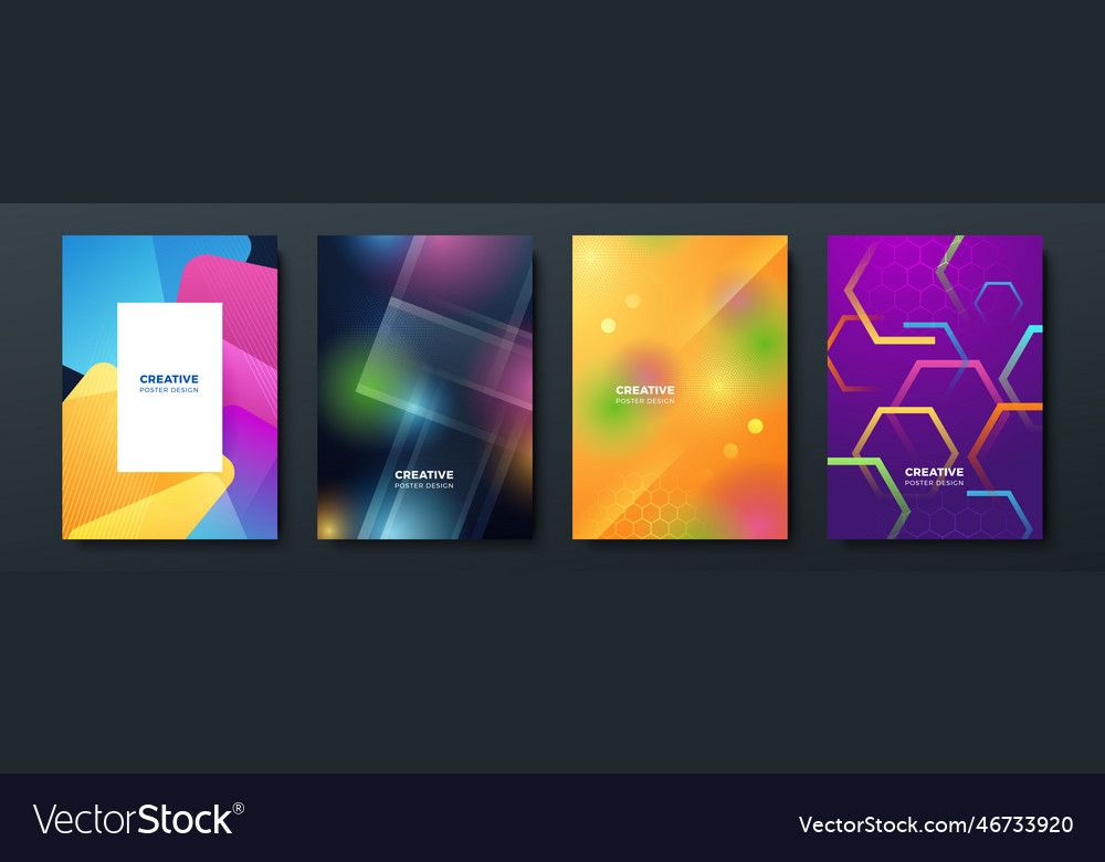 Gradient flowing geometric pattern background Vector Image