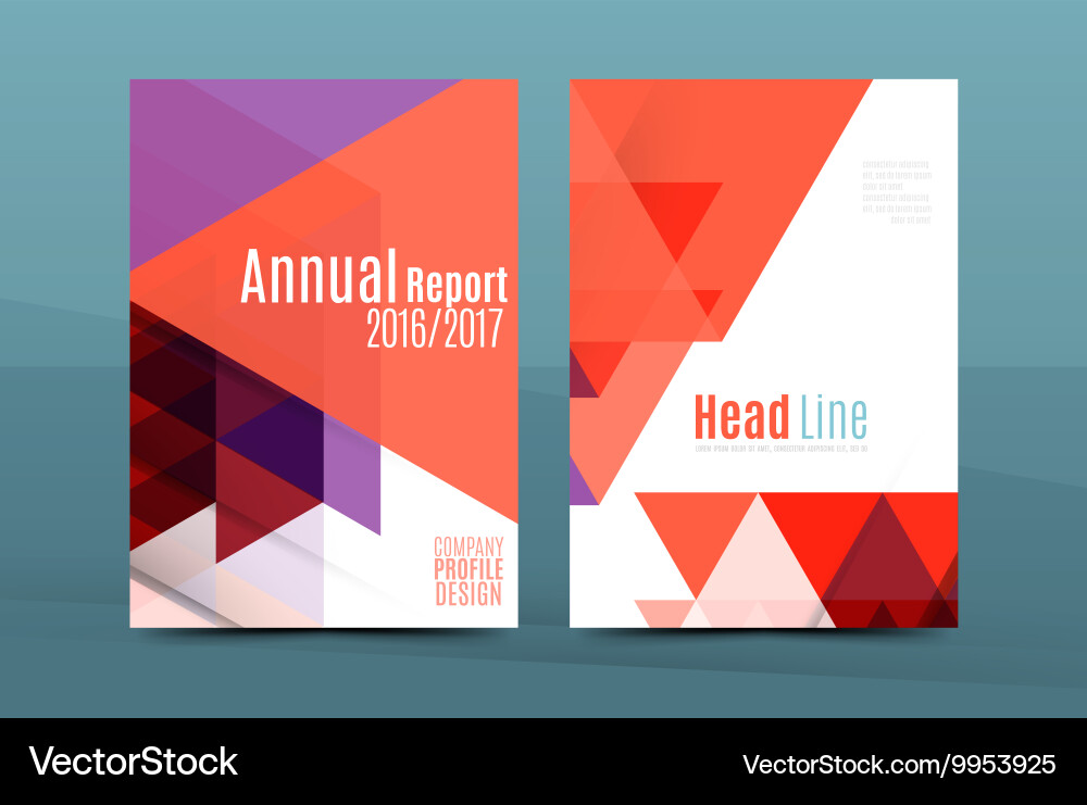 Geometric mosaic design a4 size business Vector Image