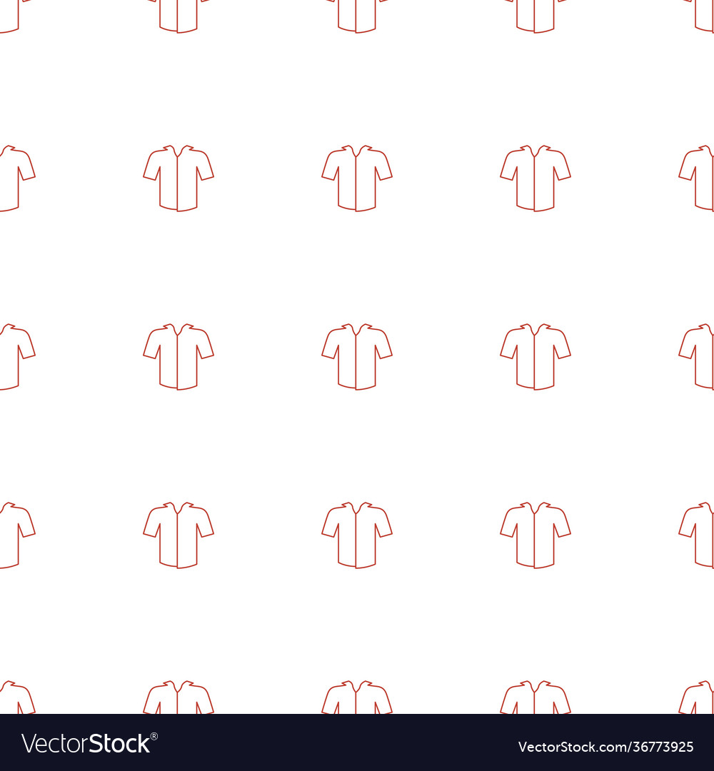 Jacket icon pattern seamless white background Vector Image