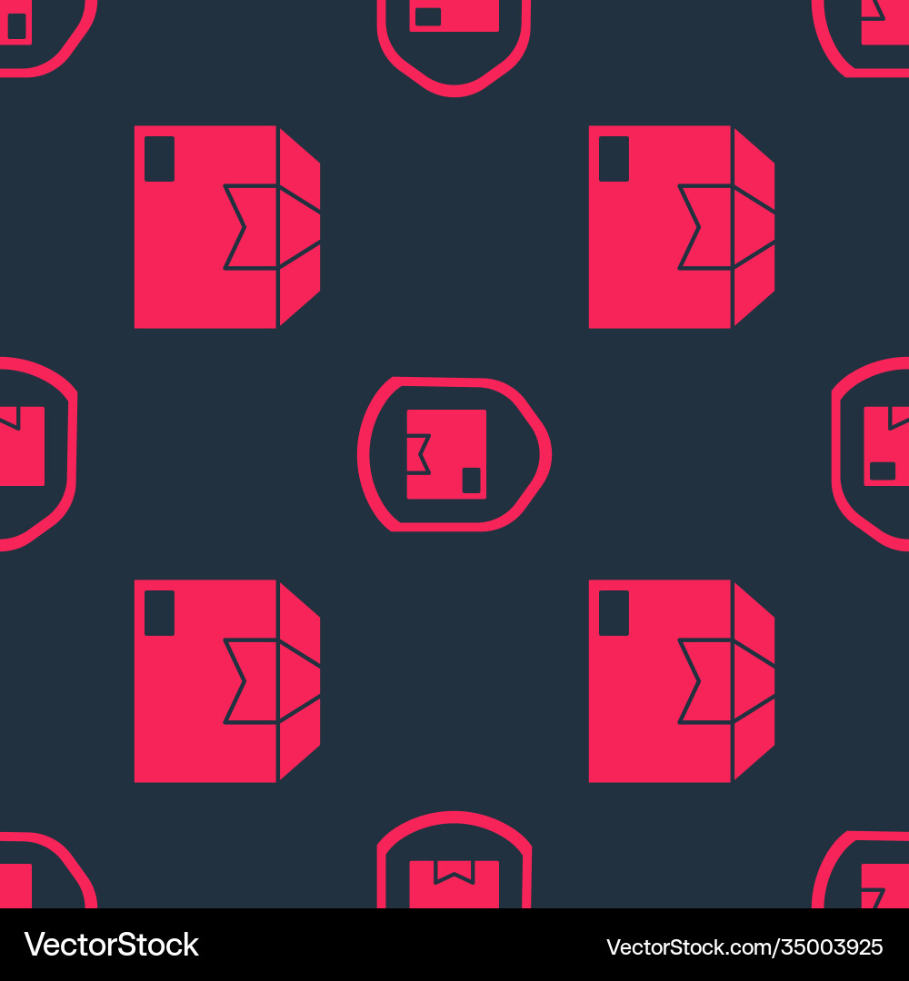 Set carton cardboard box and delivery pack Vector Image