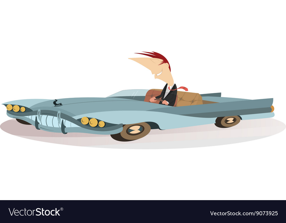 Smiling driver Royalty Free Vector Image - VectorStock
