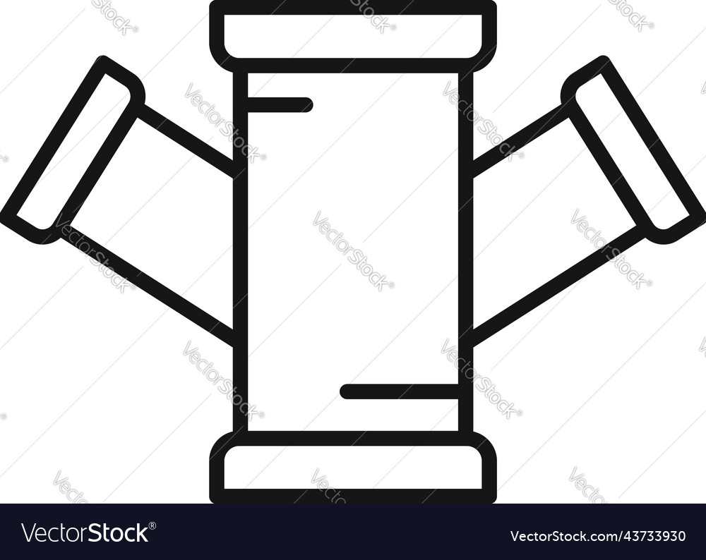 Sewer pipe icon outline water pipeline Royalty Free Vector Sewer pipe icon outline water pipeline Royalty Free Vector