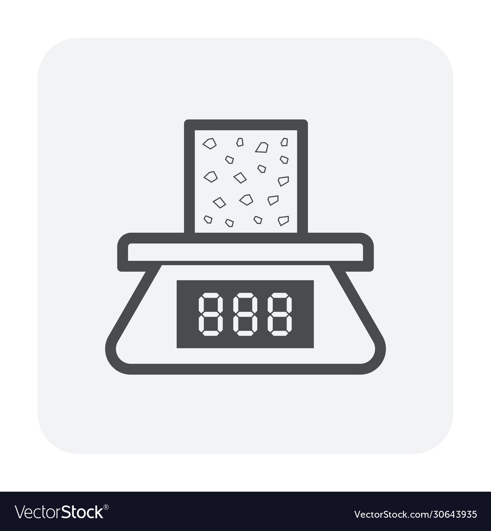 Concrete testing icon Royalty Free Vector Image