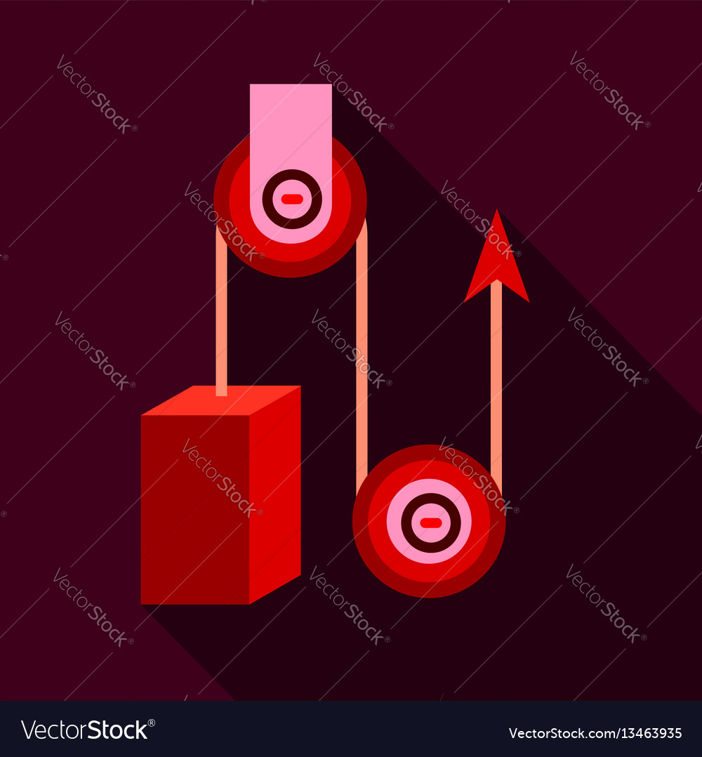 Dynamometer icon flat style Royalty Free Vector Image