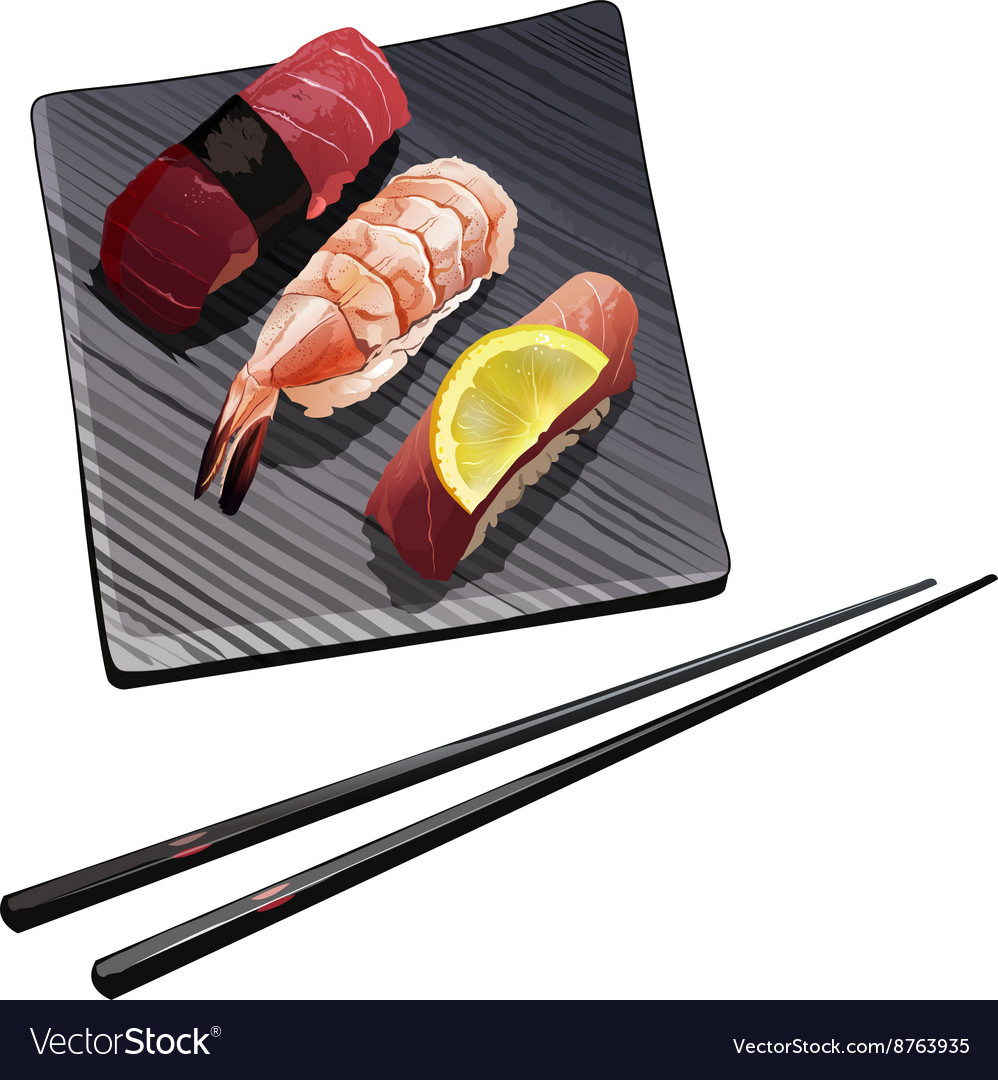 Sushi Royalty Free Vector Image - VectorStock
