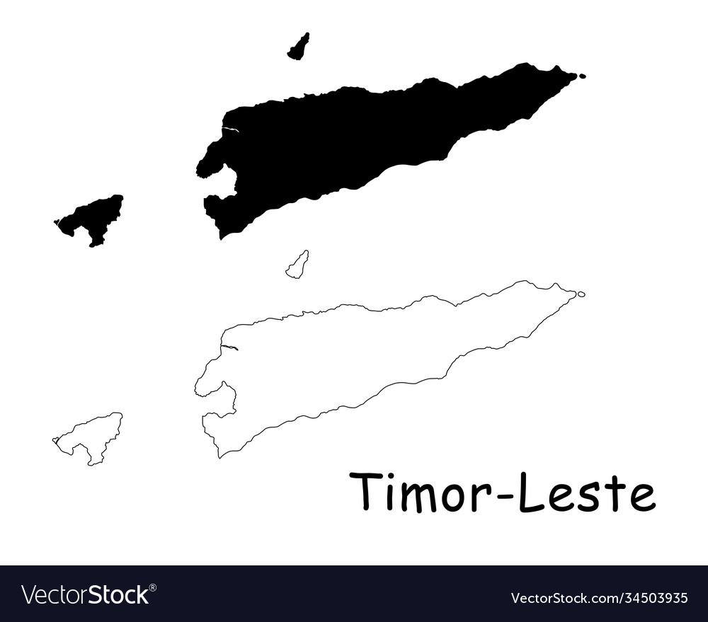 Timor-leste map Royalty Free Vector Image - VectorStock