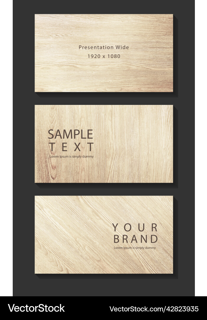 Wood textures background presentation banners Vector Image