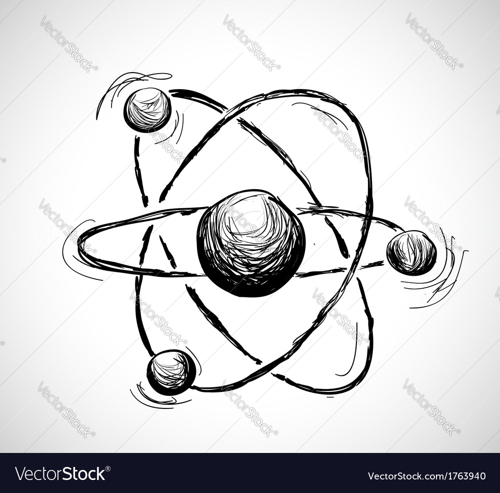 Abstract atom Royalty Free Vector Image - VectorStock
