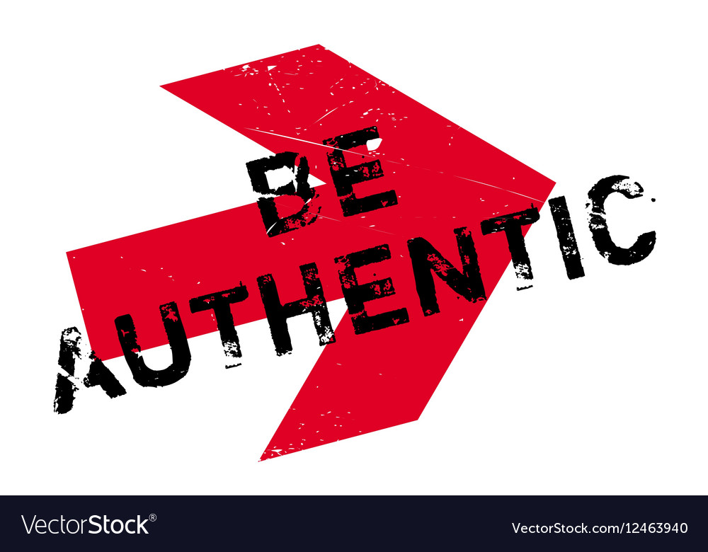 Be authentic stamp Royalty Free Vector Image - VectorStock
