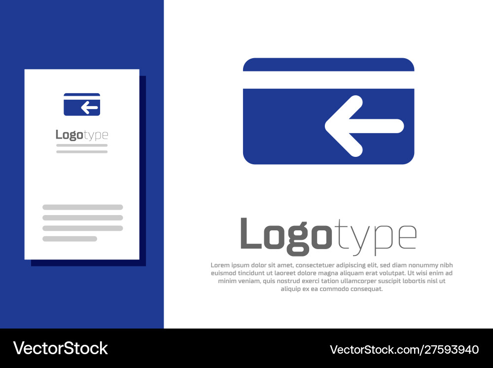 Blue cash back icon isolated on white background Vector Image