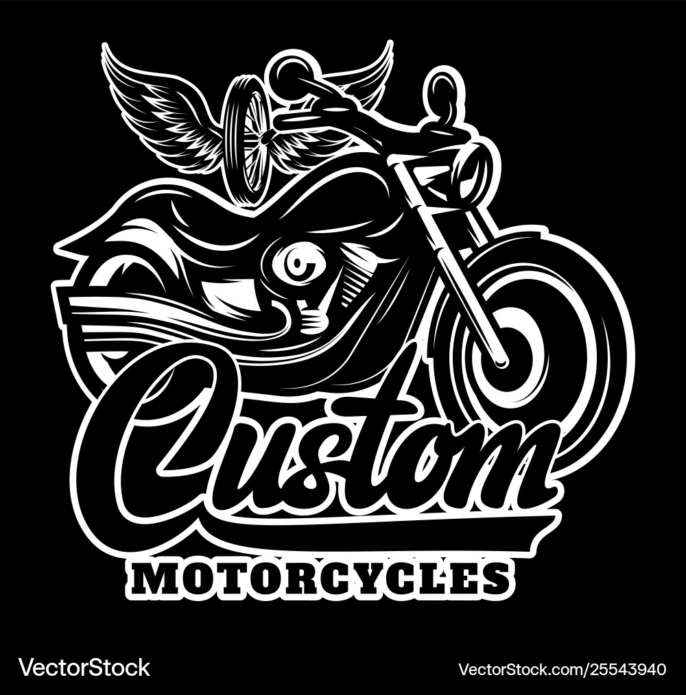 Calligraphy lettering inscription with motorcycle Vector Image