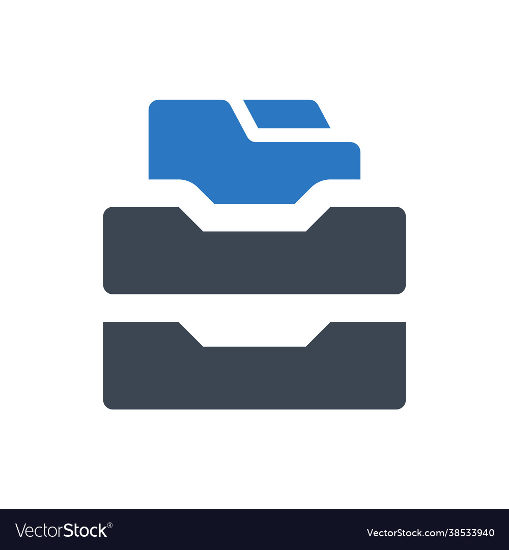 Data archive icon Royalty Free Vector Image - VectorStock