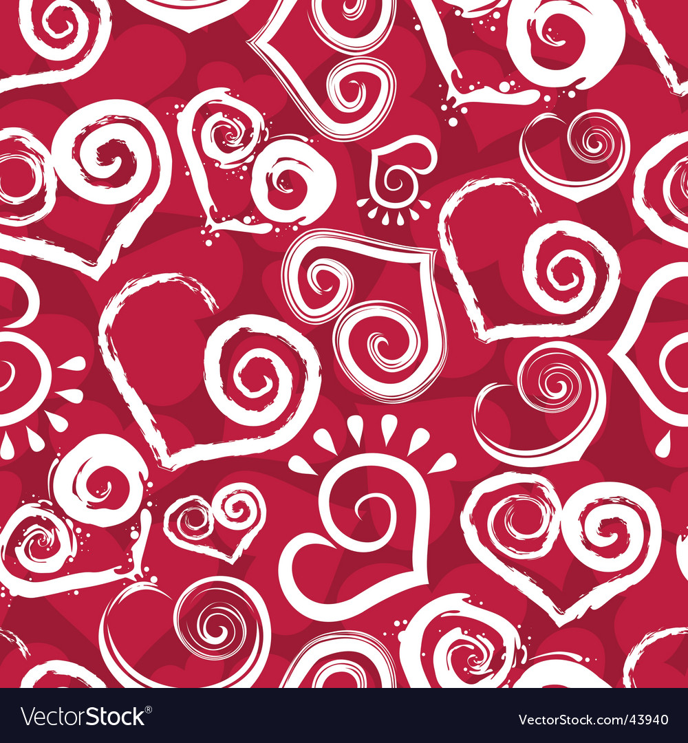 Heart shape pattern Royalty Free Vector Image - VectorStock