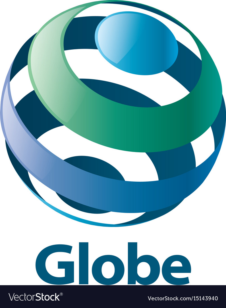 Logo globe Royalty Free Vector Image - VectorStock