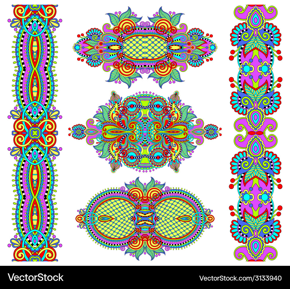 Ornamental floral adornment Royalty Free Vector Image