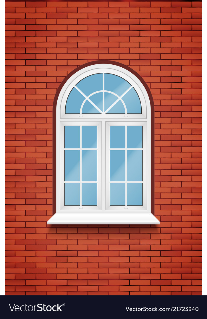 Pvc arch window Royalty Free Vector Image - VectorStock