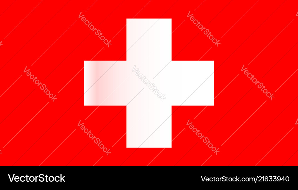 Swiss national flag Royalty Free Vector Image - VectorStock