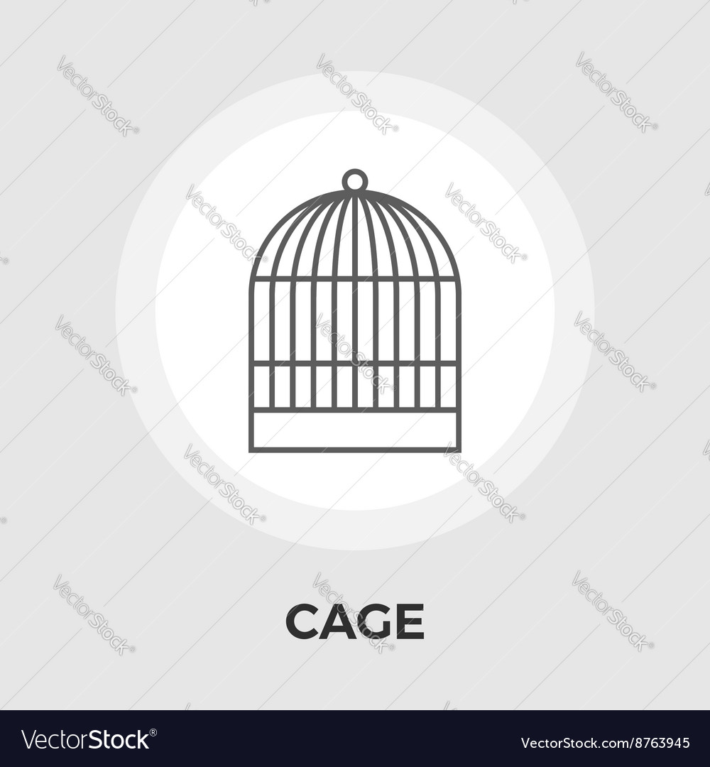 Cage flat icon Royalty Free Vector Image - VectorStock