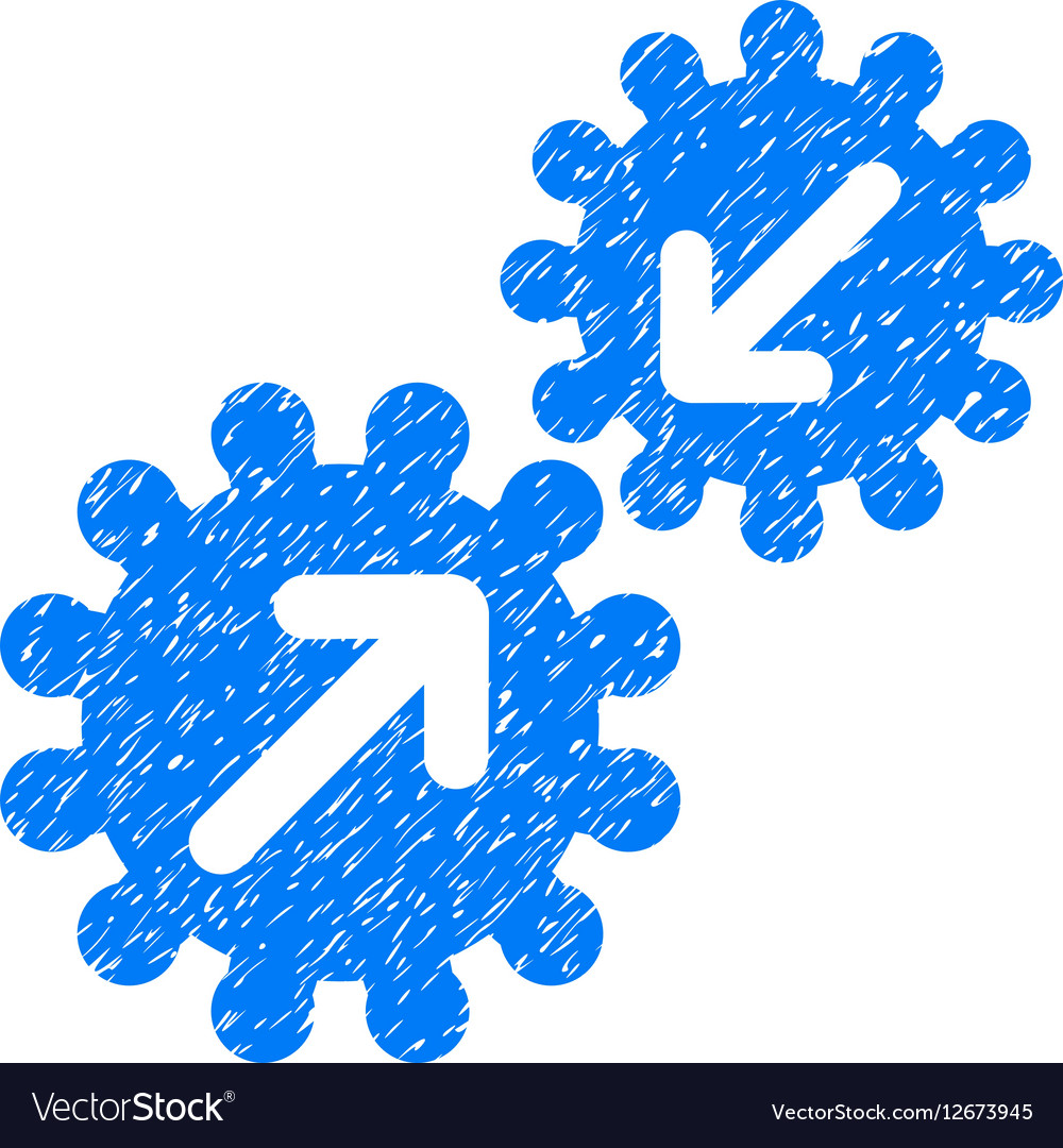 Integration gears grainy texture icon Royalty Free Vector Integration gears grainy texture icon Royalty Free Vector