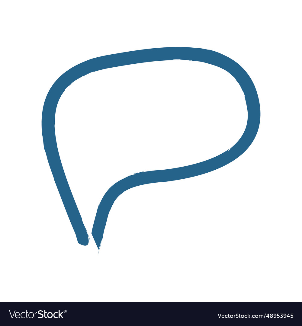 Pointing oval speech frame Royalty Free Vector Image
