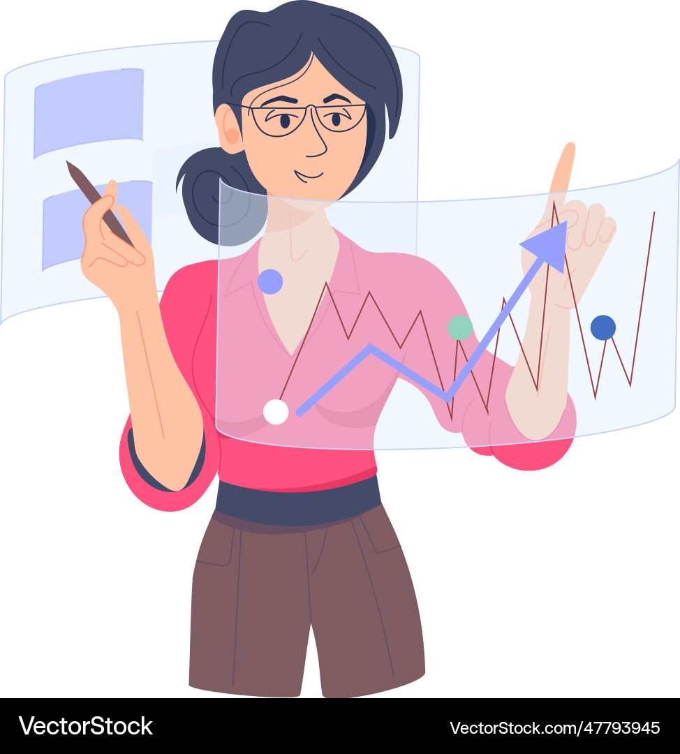 Statistician Royalty Free Vector Image - VectorStock