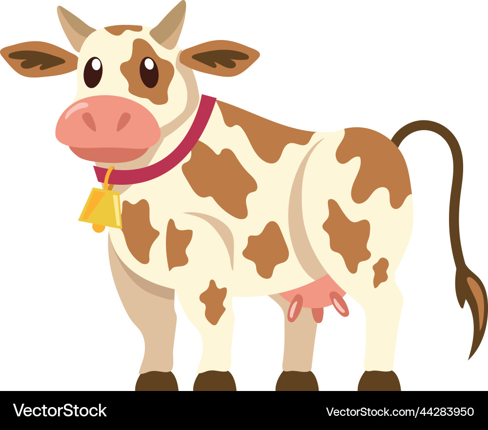 Cow farm animal Royalty Free Vector Image - VectorStock