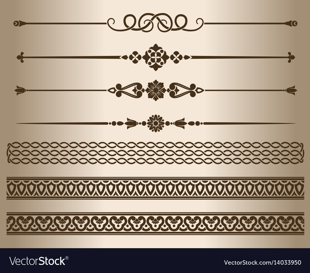 Decorative elements Royalty Free Vector Image - VectorStock