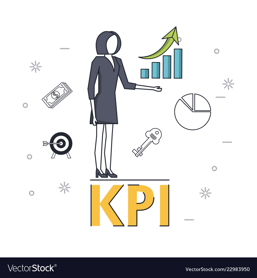 Key performance indicator Royalty Free Vector Image
