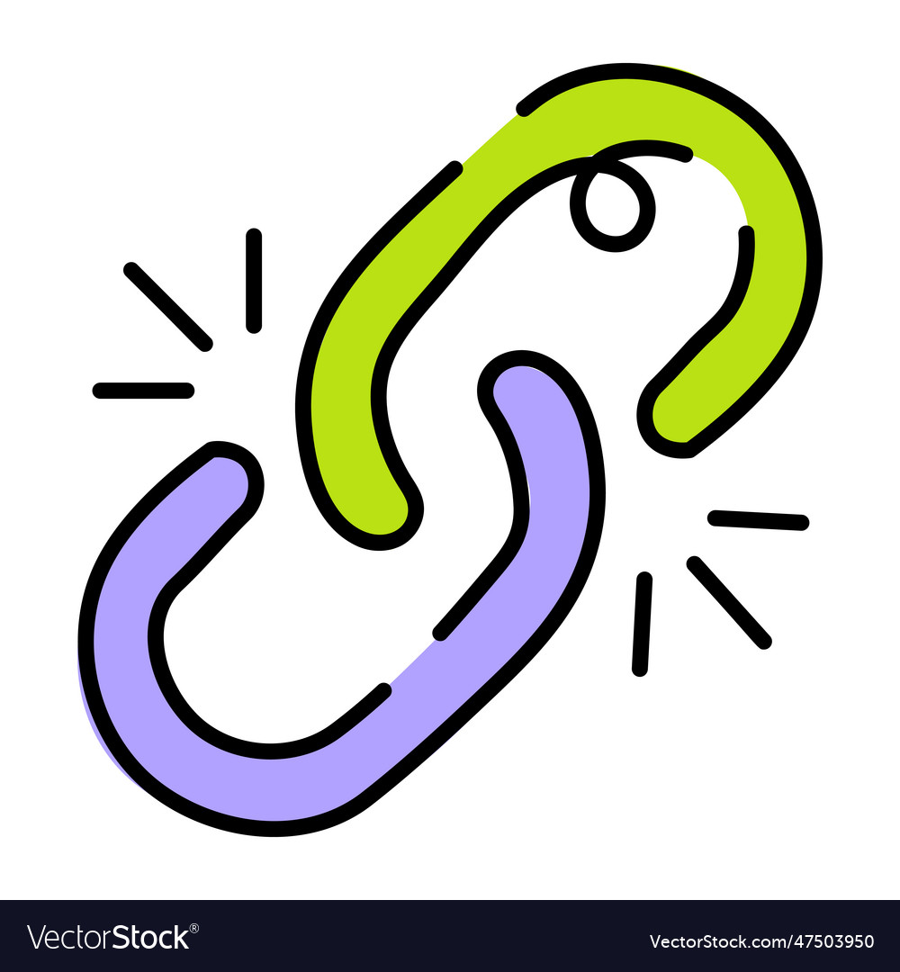 Link attachment Royalty Free Vector Image - VectorStock