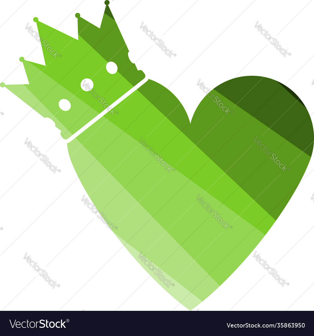 Valentine heart crown icon Royalty Free Vector Image Valentine heart crown icon Royalty Free Vector Image