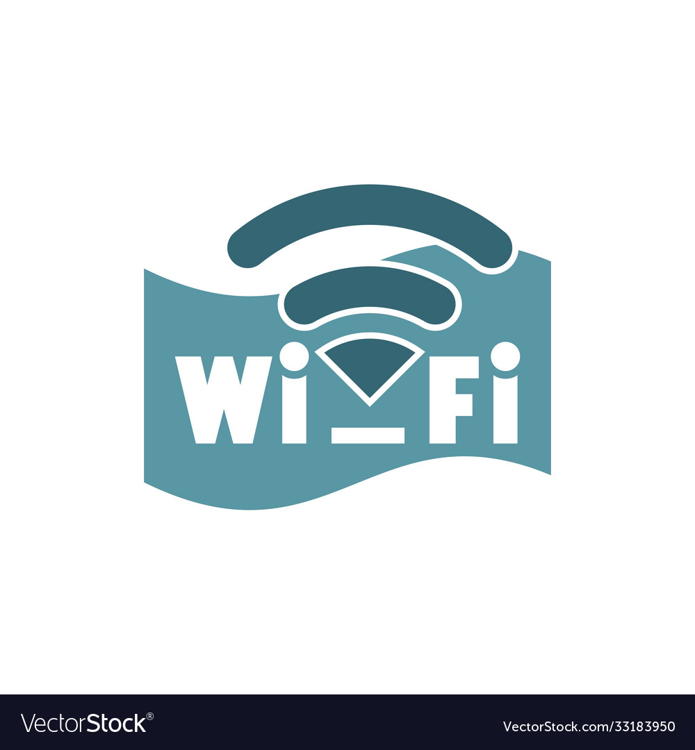 Wireless logo template Royalty Free Vector Image