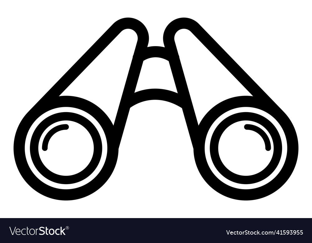 Binoculars icon outline binocular symbol Vector Image