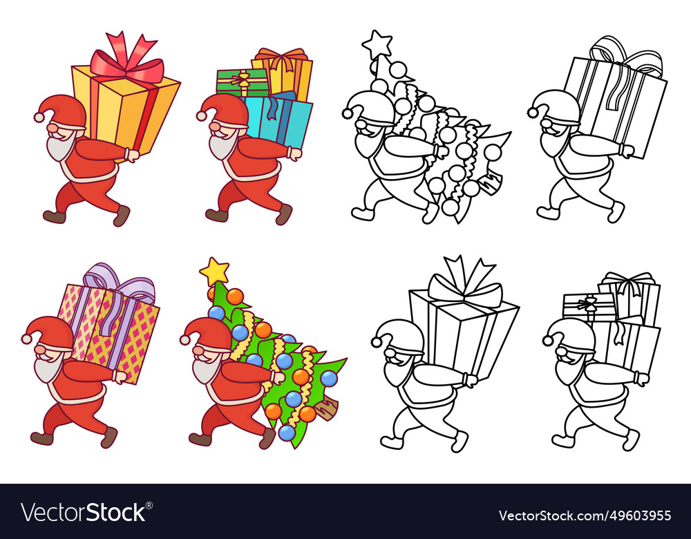 Christmas set Royalty Free Vector Image - VectorStock